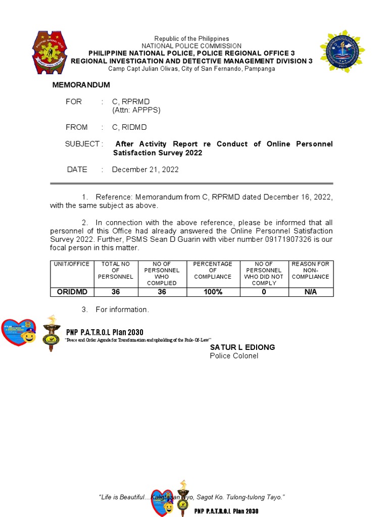 Satisfaction Survey | PDF