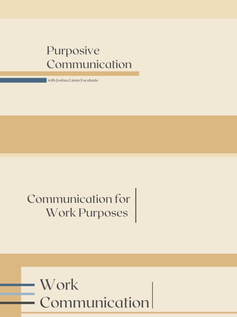 Communication For Work Purposes | PDF | Communication | Memorandum