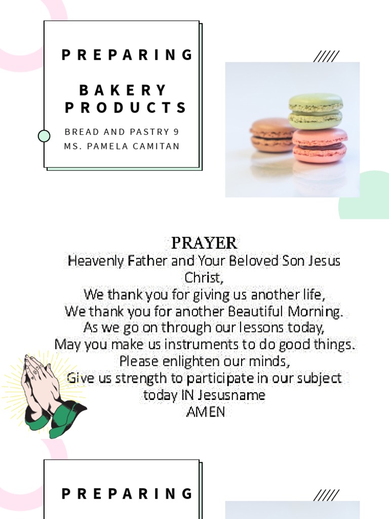 Preparation of Bakery Products | PDF | Breads | Cakes