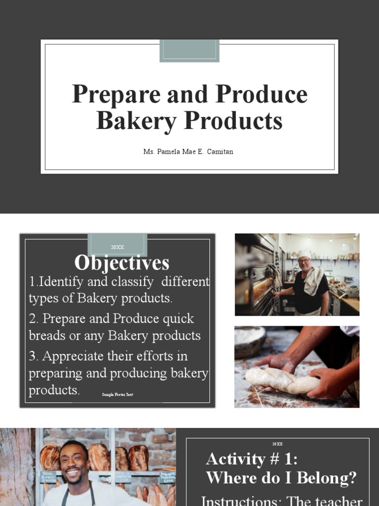 Bakery Products Preparation Guide | PDF | Breads | Fermentation In Food ...