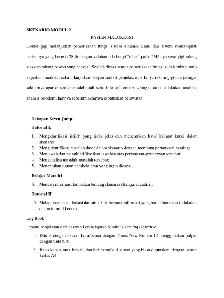 MODUL 2 PASIEN MALOKLUSI | PDF