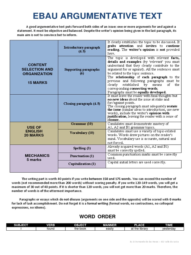 Argumentative Text | PDF | Homeschooling | Paragraph