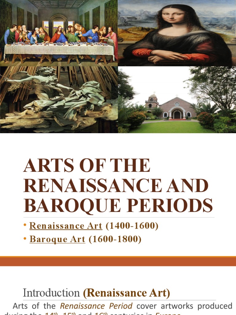 Arts of The Renaissance and Baroque Periods (Week 16&17) | PDF