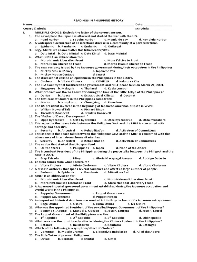 RPH Finals | PDF | Benigno Aquino Iii | Philippines