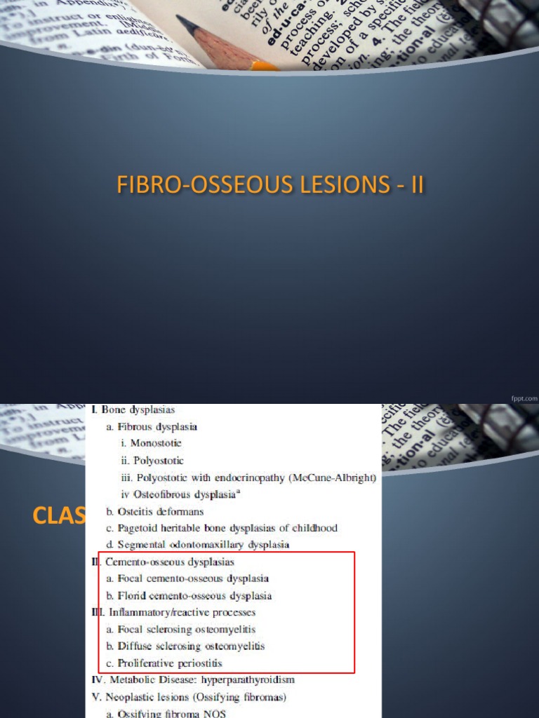 Fibro Osseous Lesions | PDF | Dental Anatomy | Pathology