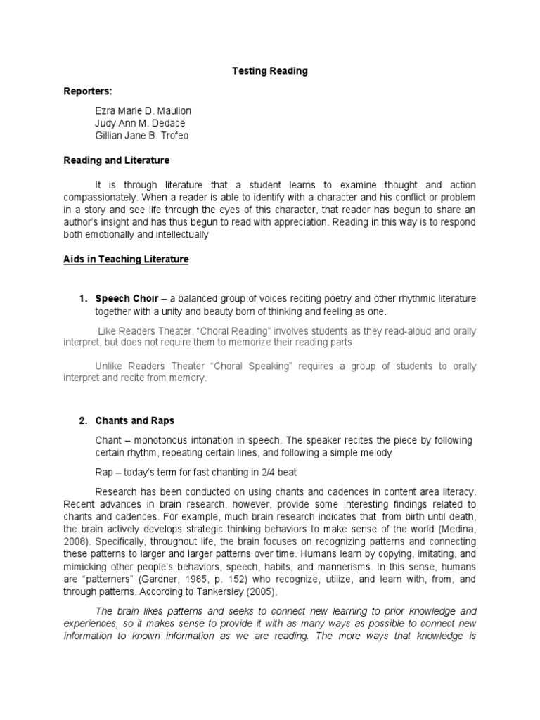 Testing Reading Final | PDF | Linguistics | Neuroscience