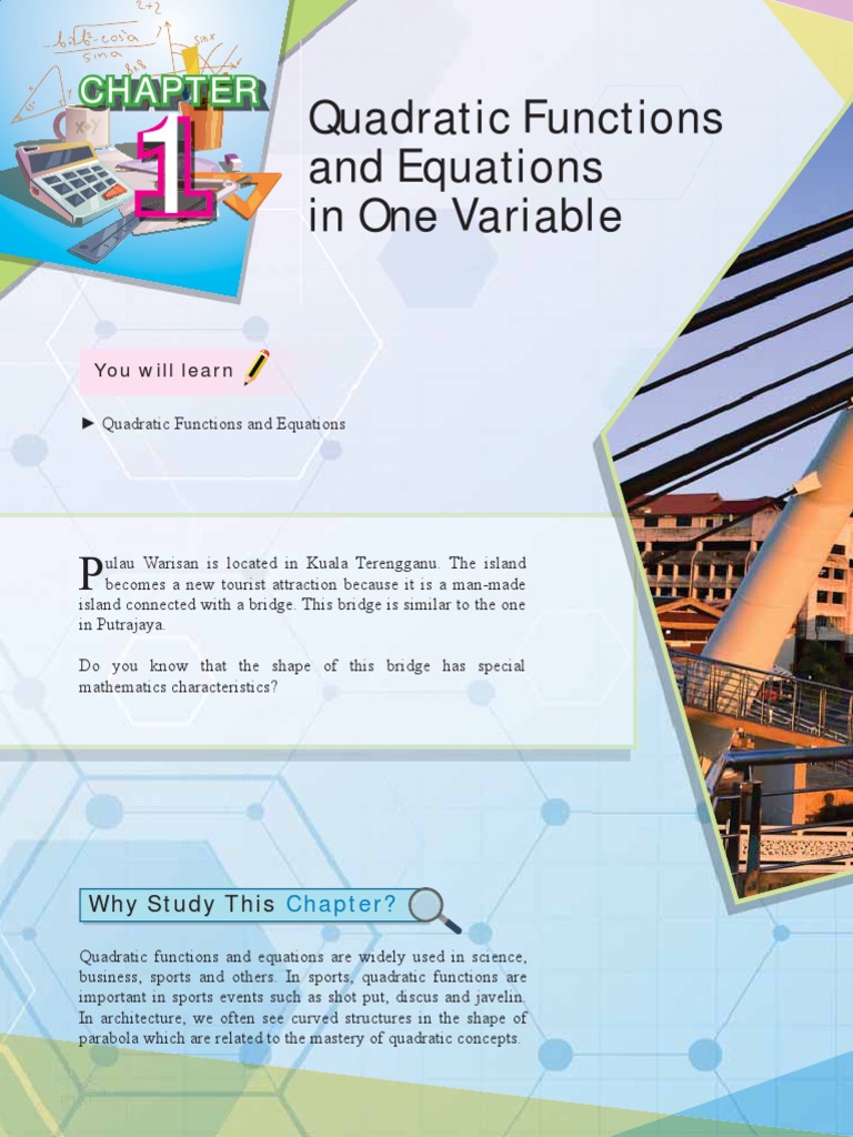 KSSM Mathematics Form4 Chapter 1 | PDF | Quadratic Equation | Variable (Mathematics)