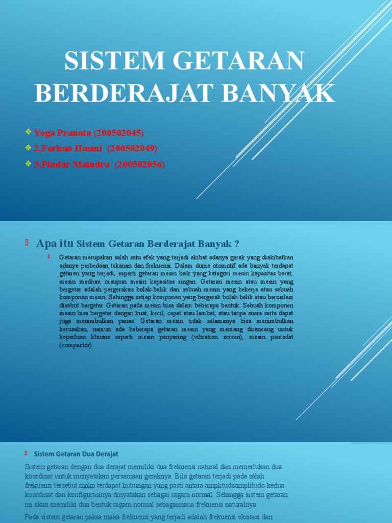 GETARAN Mekanik | PDF