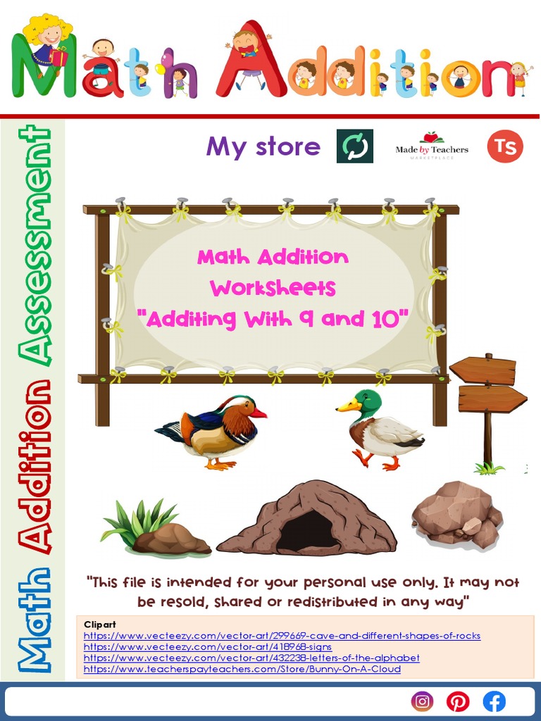 Addition Worksheets for Grades 1-2 | PDF