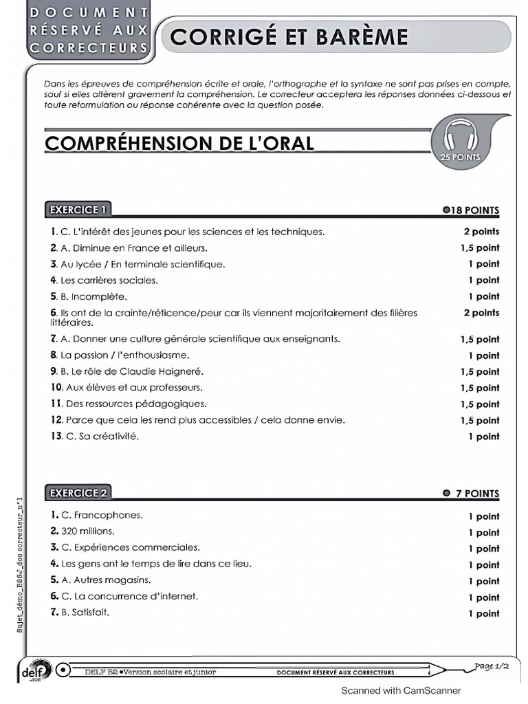 Answer Sheet - Paper 2 - 054010 | PDF