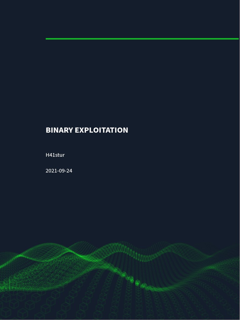 H41stur - Binary Exploitation | Download grátis PDF | Byte | Linguagem ...