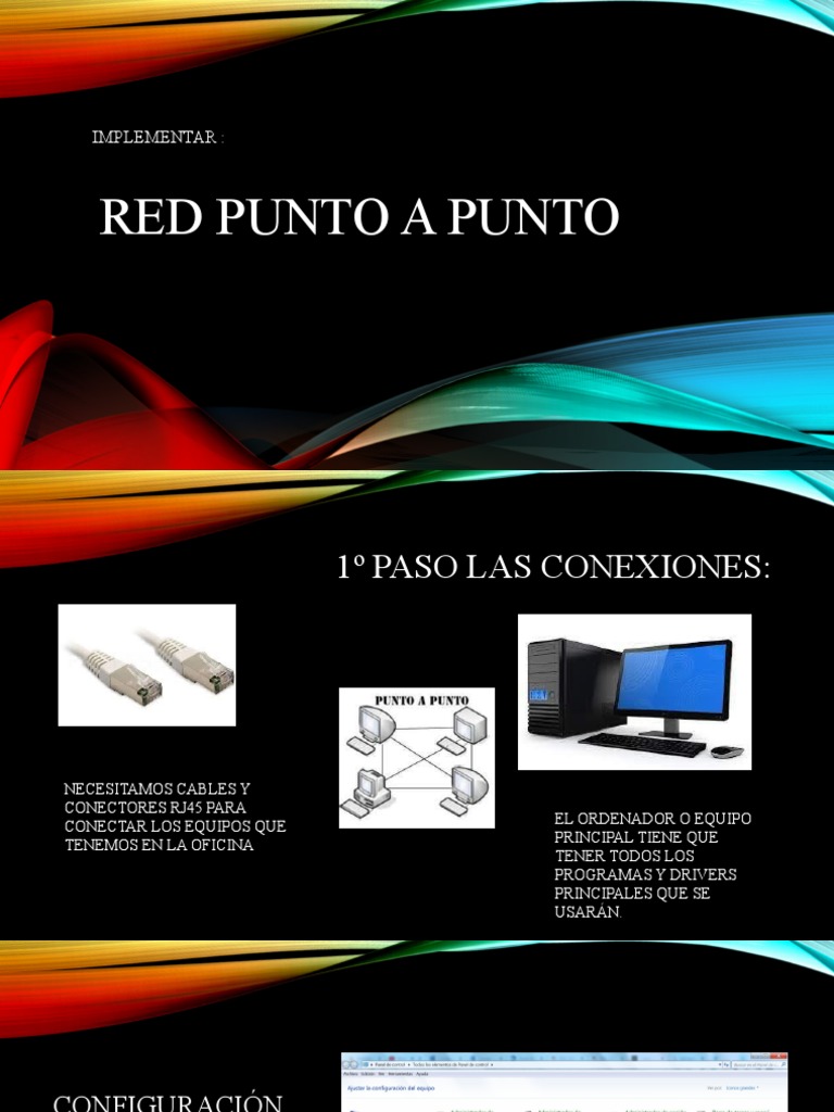 Configurar Red Punto a Punto Oficina | PDF | Hogar, jardinería y ...
