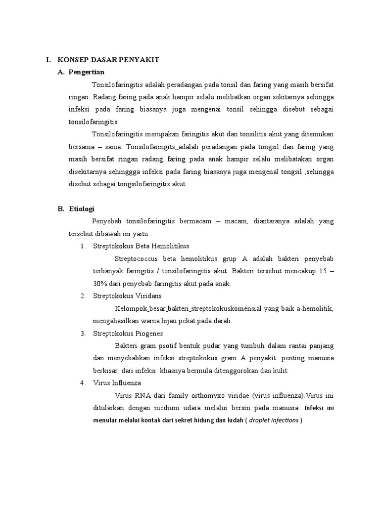 LP Tonsilofaringitis Fix Oke | PDF