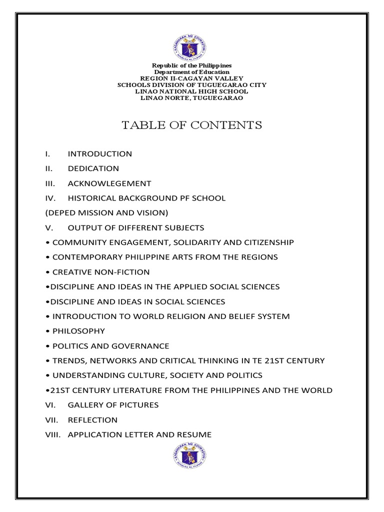 A Documentary Report On Culminating Activity | PDF | Social Sciences ...