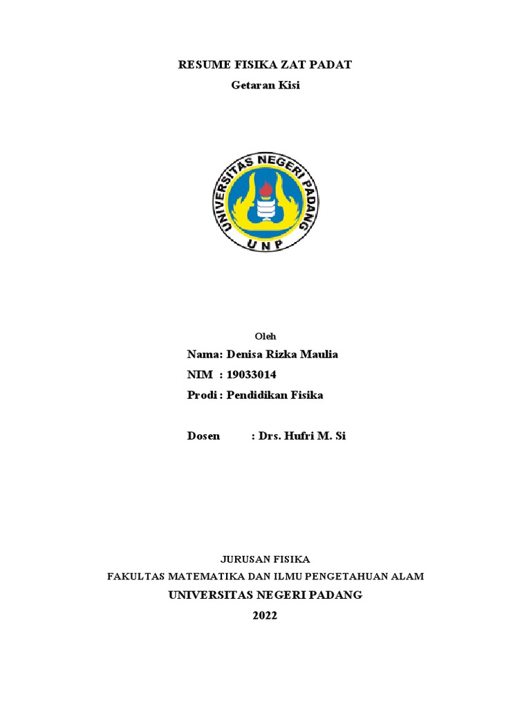 Resume 6 - Denisa Rizka Maulia - 19033014 | PDF