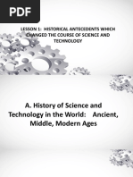 Historical Development in Science and Technology | PDF | Philippines ...