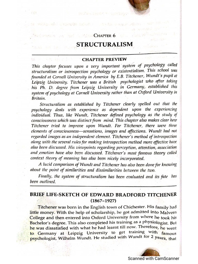 Structuralism, Functionlaism, Behaviorism | PDF