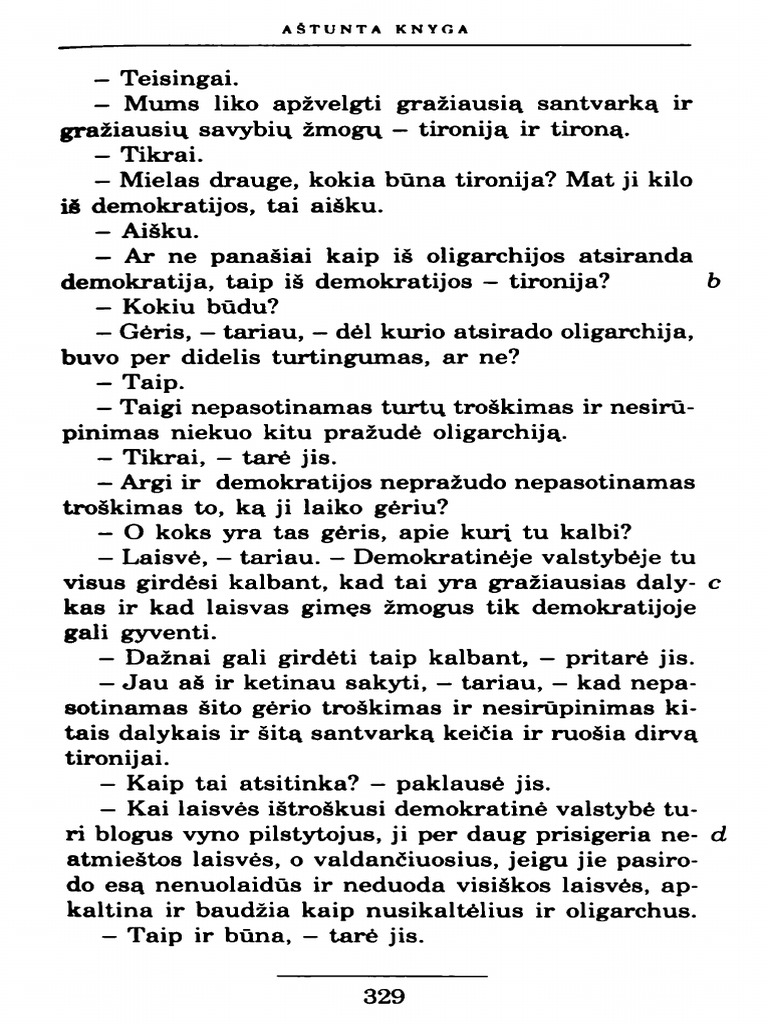 5 Seminaras Platonas, Valstybė 8-9 Knygos | PDF