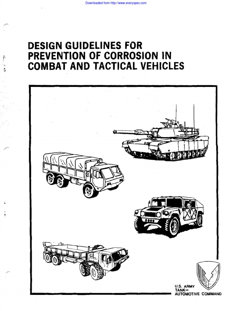 Army DSN Guide Corrosion Combat Vehicles 1988 | PDF | Corrosion ...