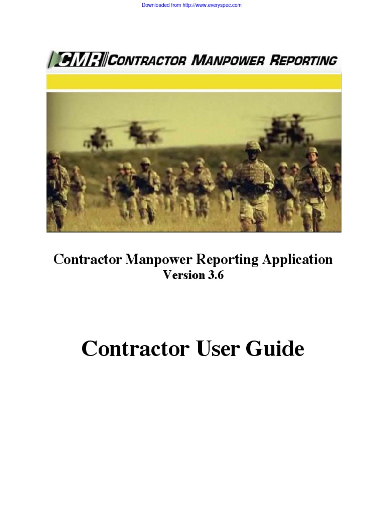 A Concise Guide to Using the Contractor Manpower Reporting Application ...
