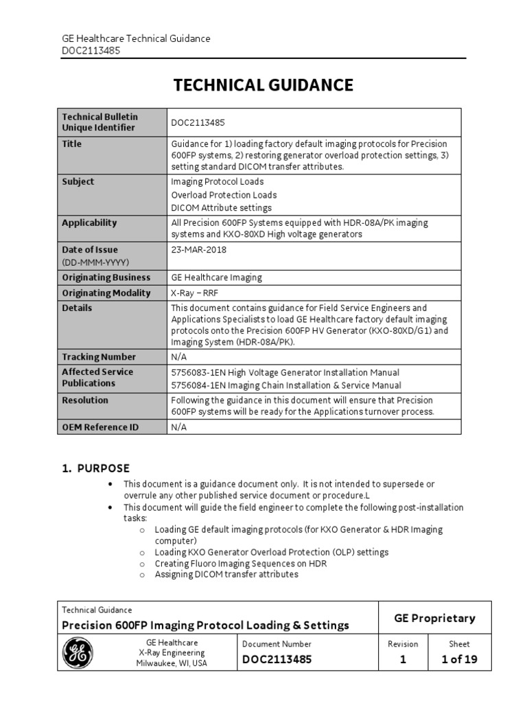 Imaging Protocol Loading Guidance - SM - DOC2113485 - 1 | PDF | Usb ...