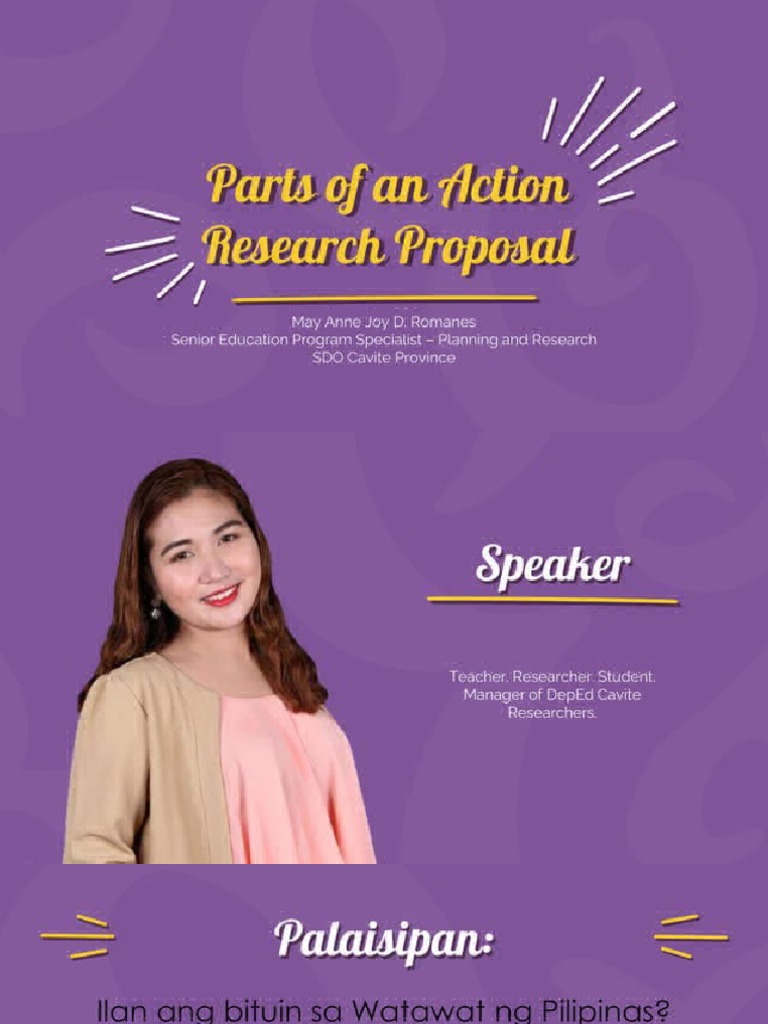 Parts of A Deped Action Research Proposal | PDF
