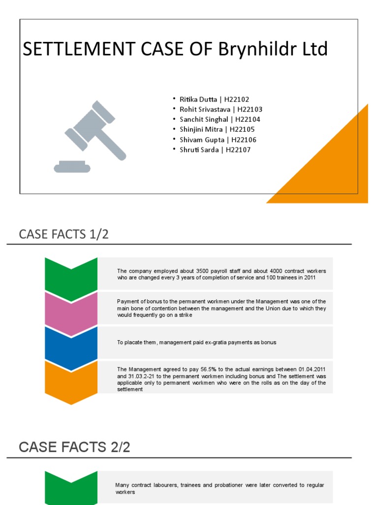 Settlement Case | PDF | Arbitration | Employment