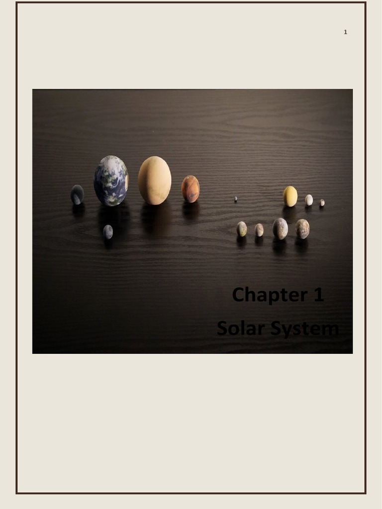 Chapter 1 - Final | PDF | Natural Satellite | Solar System