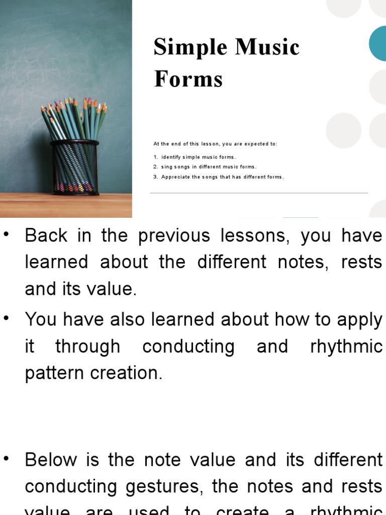 Simple Music Forms | PDF | Musical Forms | Musical Compositions