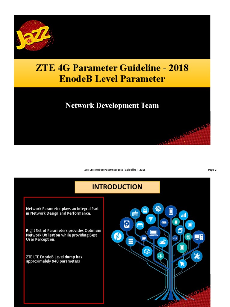 ZTE 4G EnodeB Parameter Guidelines | PDF | 4 G | Radio Resource Management
