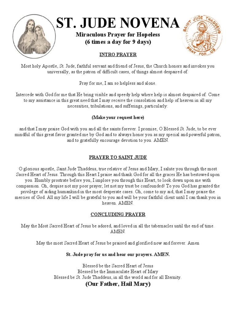9 Days Prayer | PDF | Prayer | Christian Worship And Liturgy