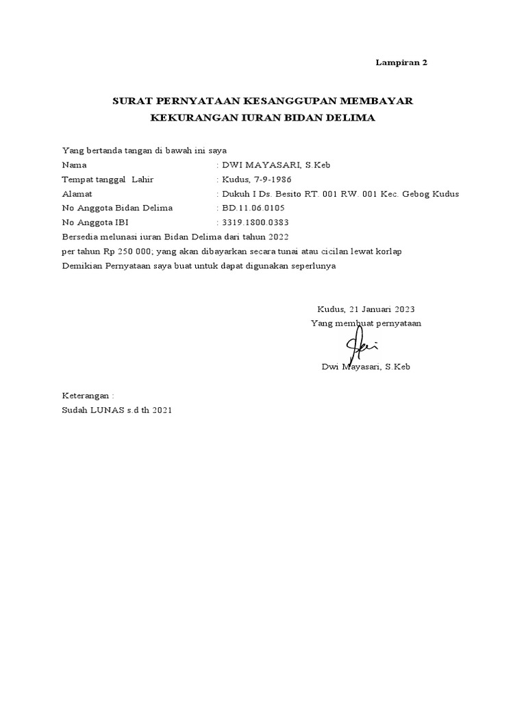 MAYA LAMPIRAN BIDEL - Dwi Mayasari | PDF