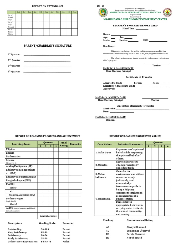 Blank Card Sf9 | PDF | Philippines | Learning