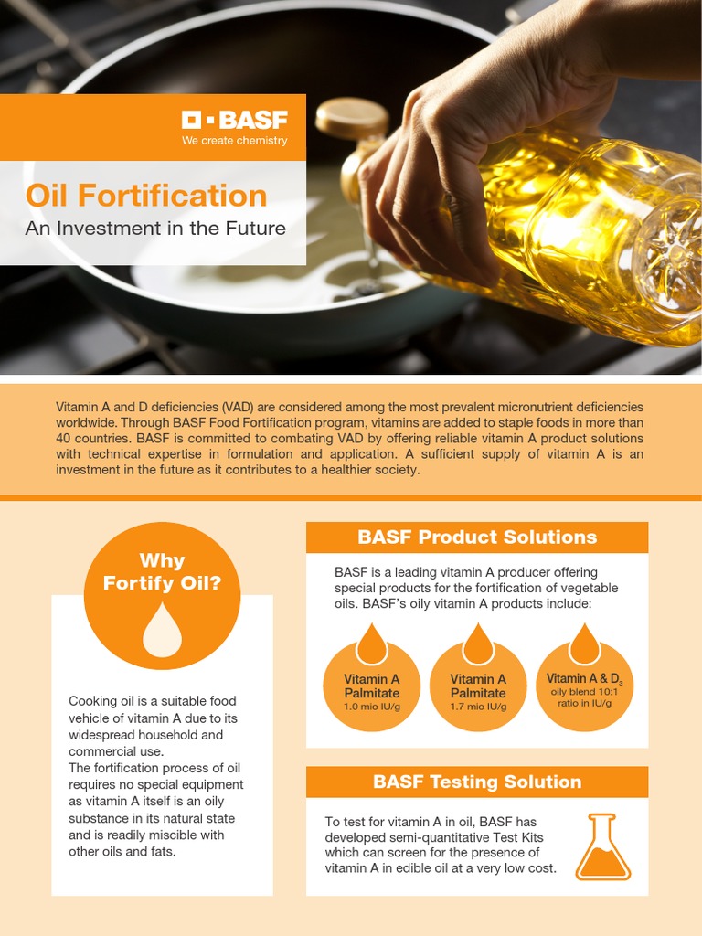 BASF Oil-Fortification Flyer FA | Download Free PDF | Vitamin A | Vitamin