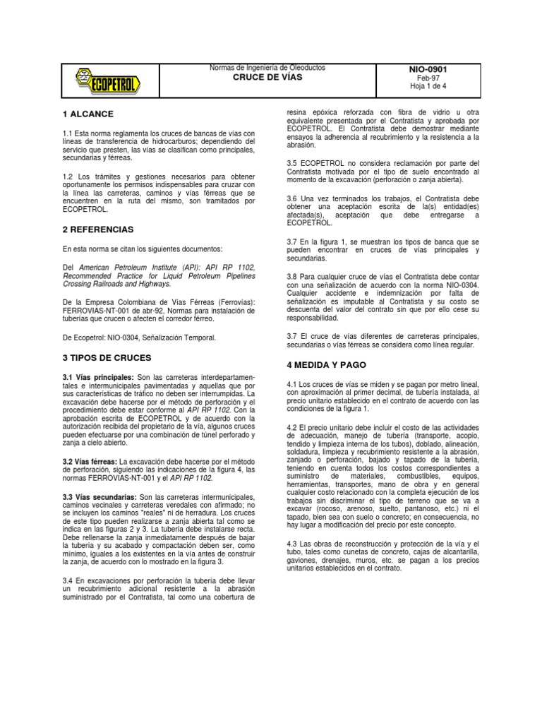 Norma API 1102 | PDF | La carretera | Tubería (transporte de fluidos)