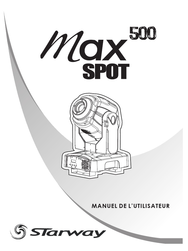 Projecteur DMX Max Spot 500 Air | PDF | Biens manufacturés