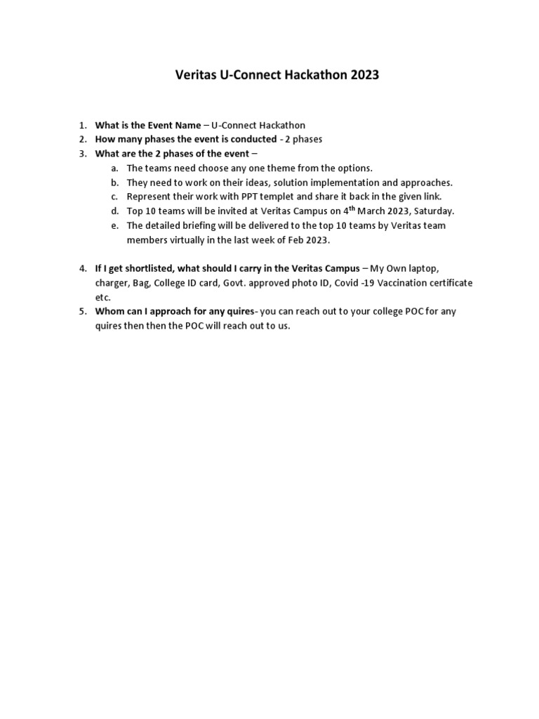 UConnect Hackathon FAQs | PDF | Cloud Computing | Backup