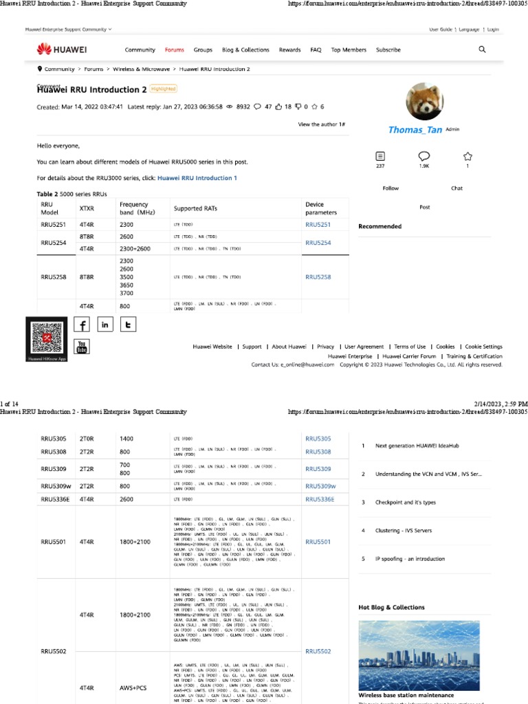 Huawei RRU Introduction 2 | PDF