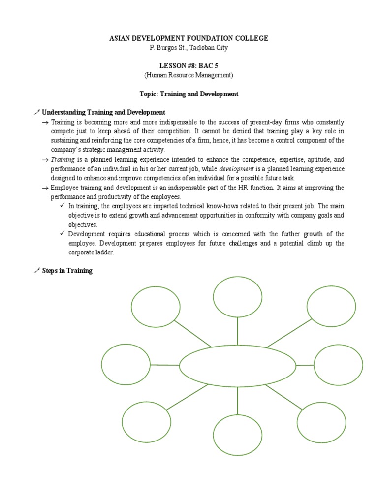 8 Training and Development | PDF | Competence (Human Resources) | Psychological Concepts