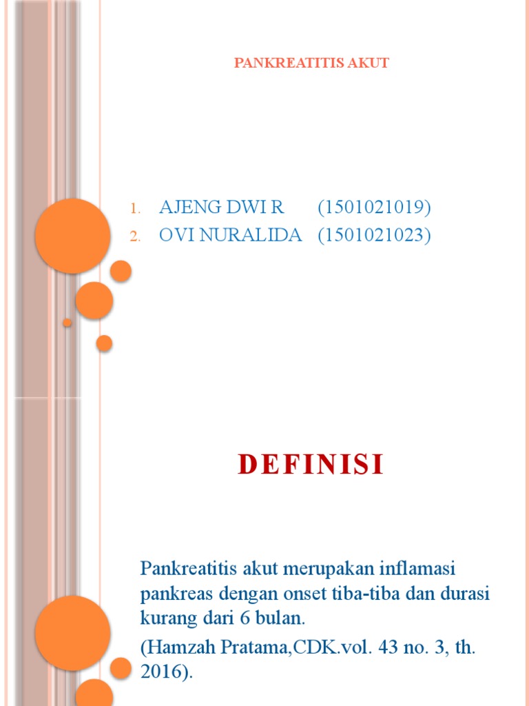 Pankreatitis Akut | PDF