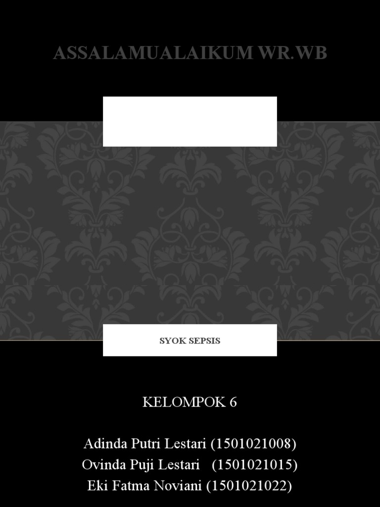 Panduan Lengkap Syok Sepsis dan Komplikasinya | PDF