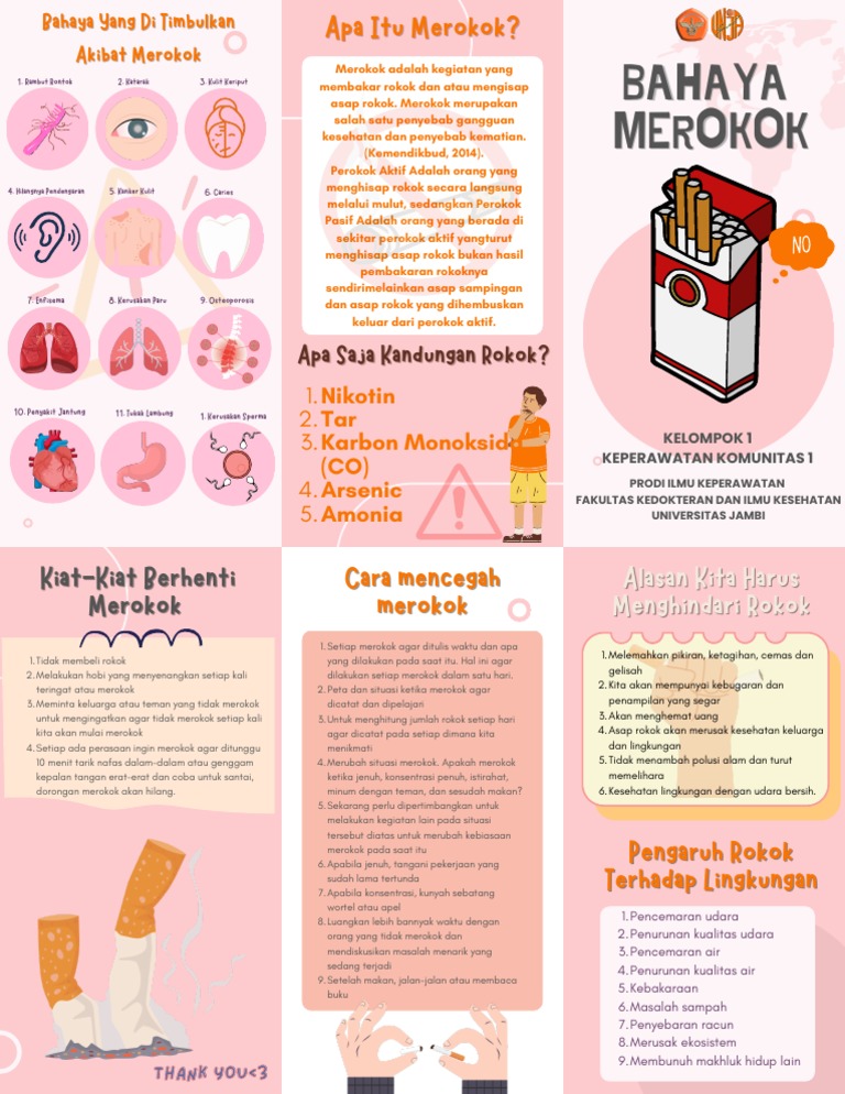 Leaflet Bahaya Merokok | PDF