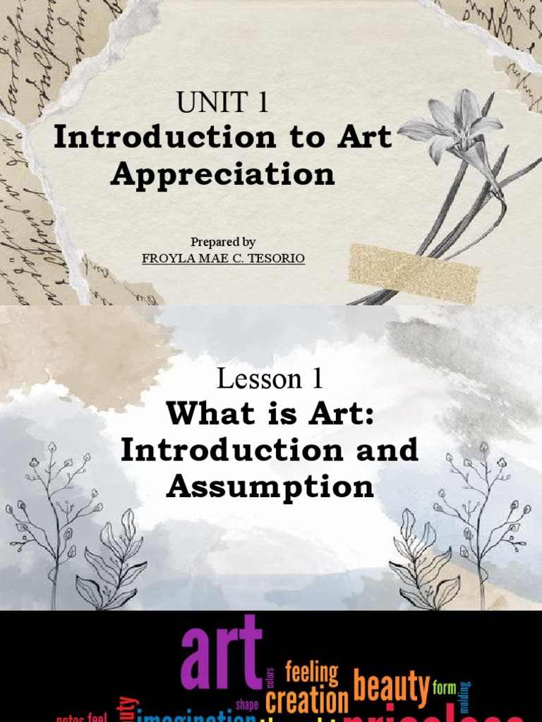 (GE301) CHAPTER 1 - Introduction To Art Appreciation | PDF | Imagination | Psychology