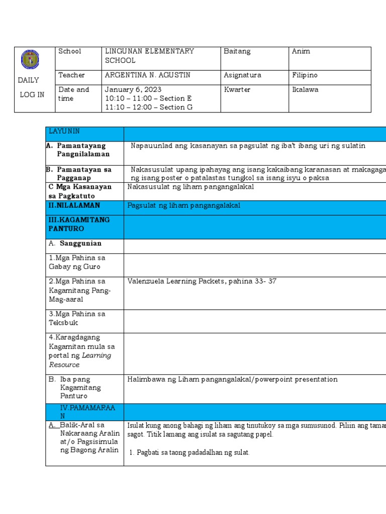January 6 Fil DLL | PDF