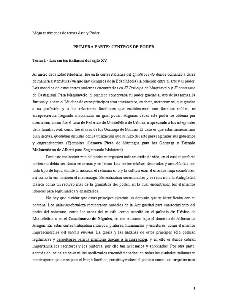 Resúmenes de Temas Arte y Poder | PDF | Palacio de Versalles | Iglesia ...