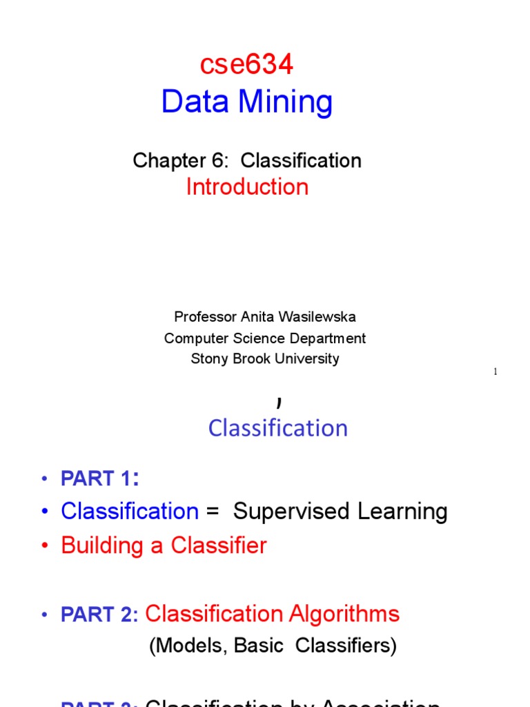19 Classification 1 Pdf Statistical Classification Applied Mathematics