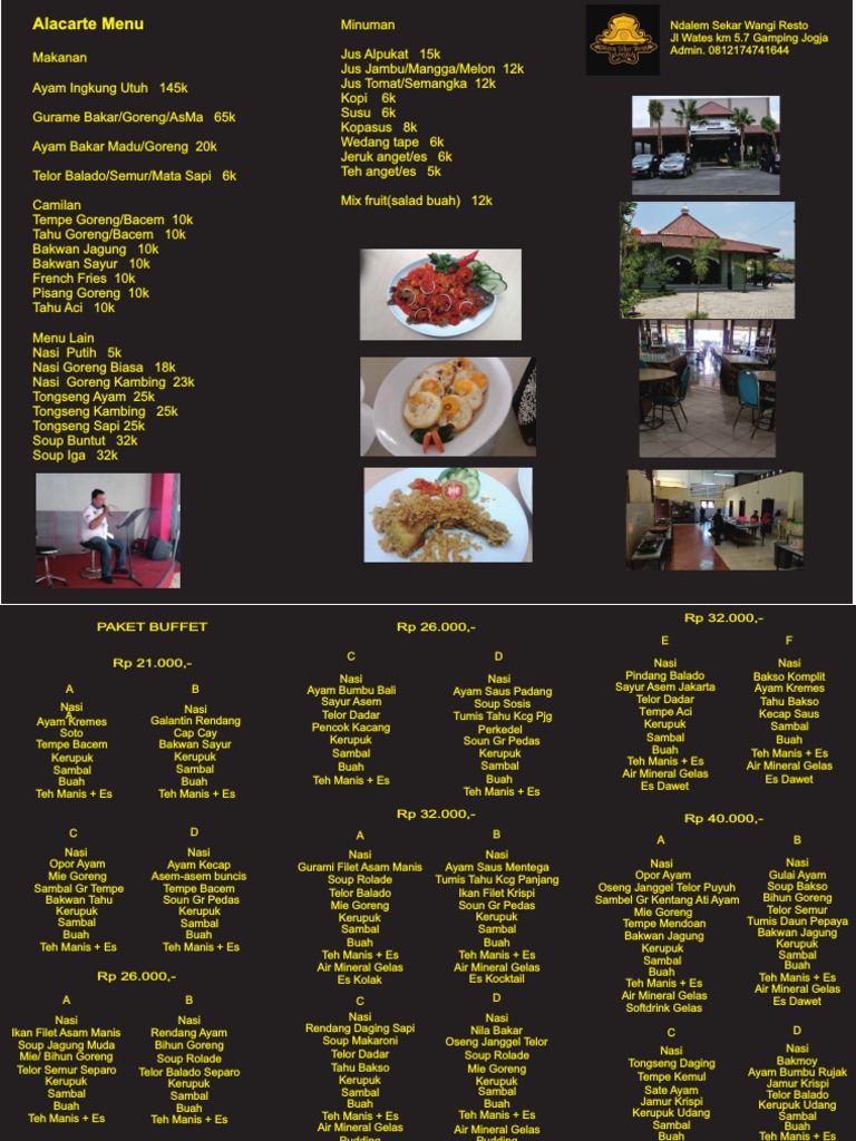 Resto Menu Example | PDF