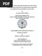 Thesis Synopsis Format Rguhs | PDF | Thesis | Medicine