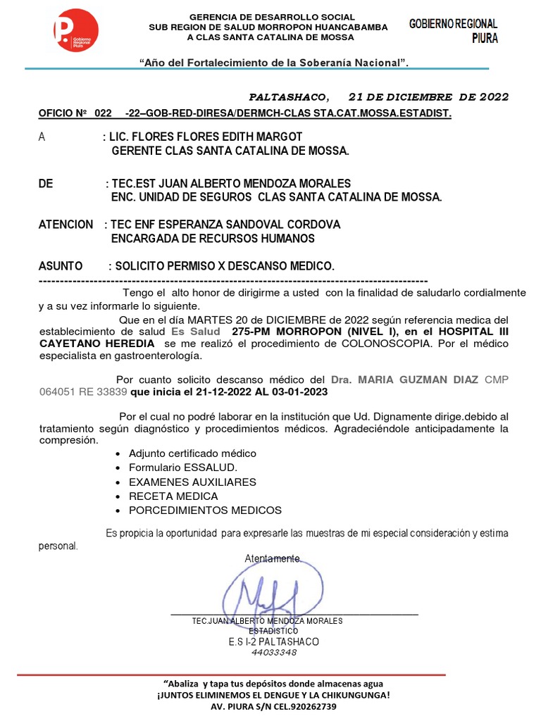 Certificado Medico - Permiso | PDF | El embarazo | Cuidado de la salud