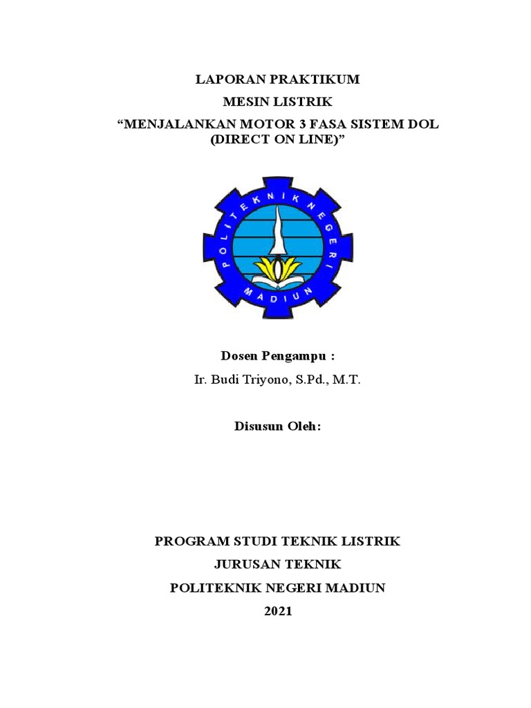 Rangkaian Kontrol Motor 3 Fasa DOL | PDF